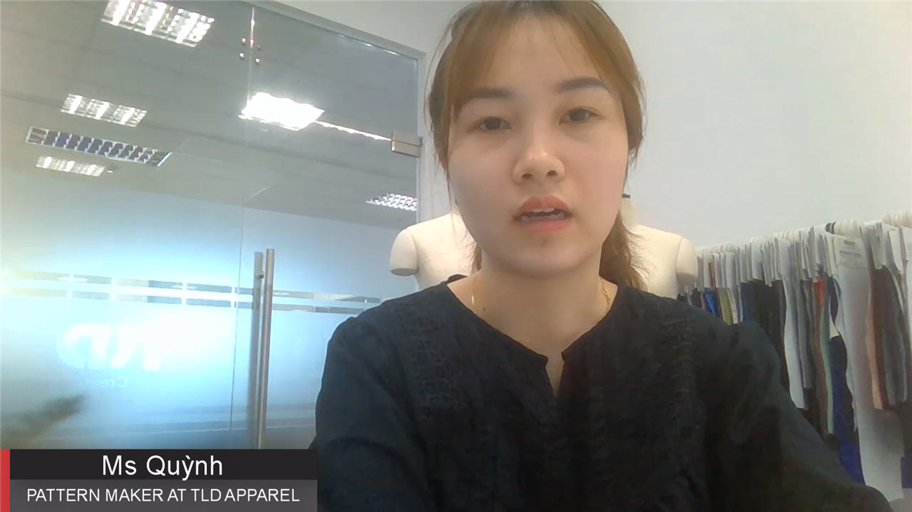 Ms Hoang Quynh đang làm việc tại công ty TLD APPAREL HÀ NỘI, VIỆT NAM